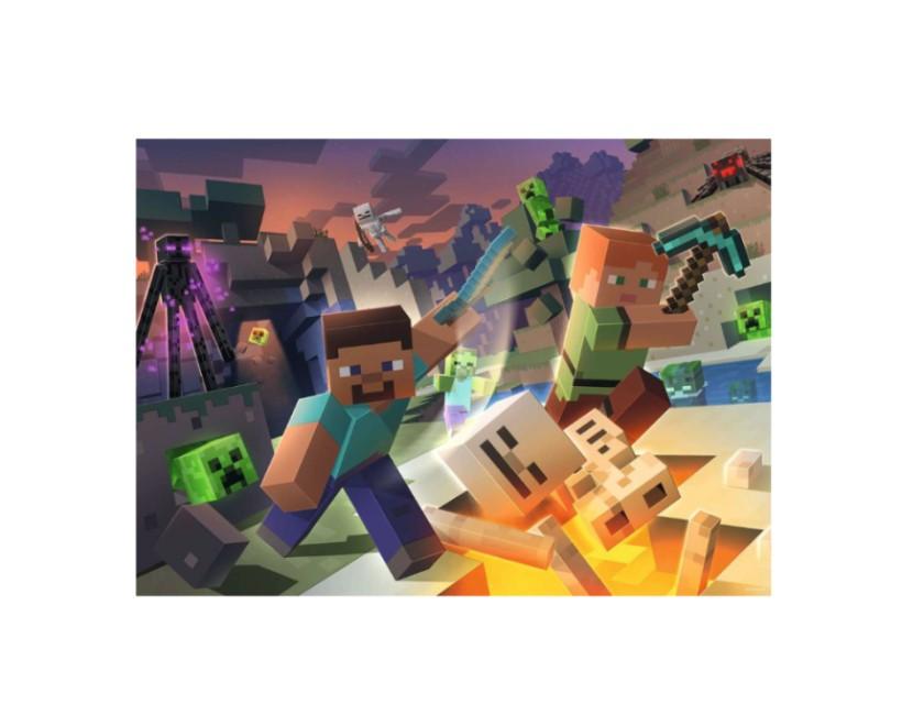 PUZZLE RAVENSBURGER 100 MINECRAFT – PikPok Bled | Igrače, darila, papirnica
