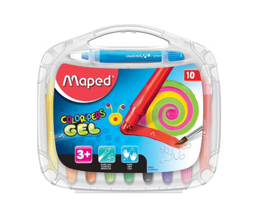 MAPED VOŠČENE BARVICE GEL 10/1 570413 – PikPok Bled | Igrače, darila ...