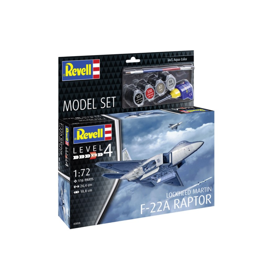 Revell Model Set Lockheed Martin F-22A 6070 1:72 – PikPok Bled | Igrače ...